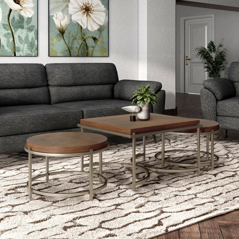 The Twillery Co.® Rabinowitz Frame 3 Nesting Table Set | Wayfair